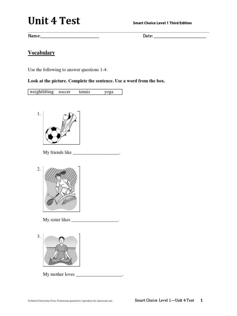 SC3e L1 Test U04 | PDF