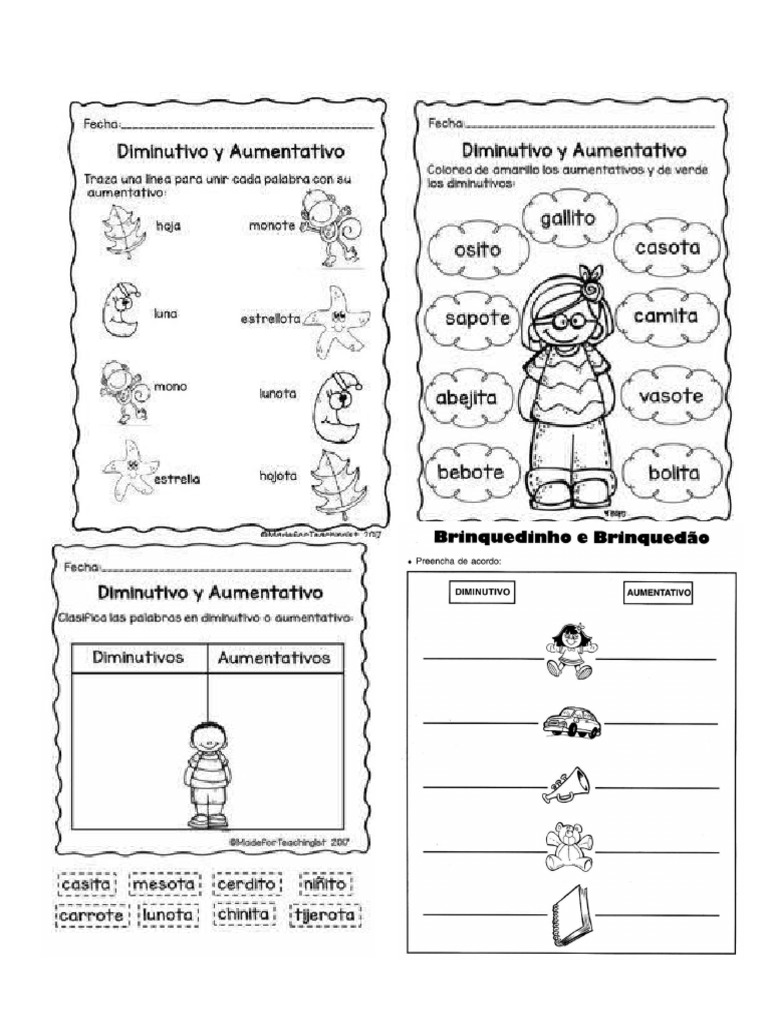 Diminutivo y Aumentativo | PDF