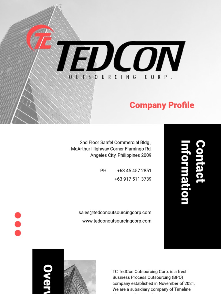 TC-Company-Profile-202301 Edited March12 2023 | PDF | Outsourcing | Sales