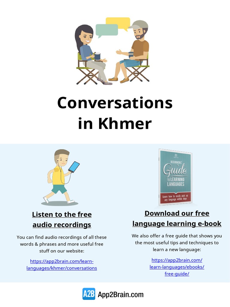 App2brain Cheat Sheet Khmer Conversations | PDF | Language Families ...