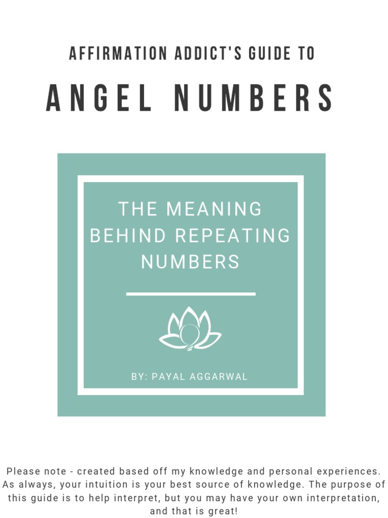 Understanding Angel Numbers Guide | PDF