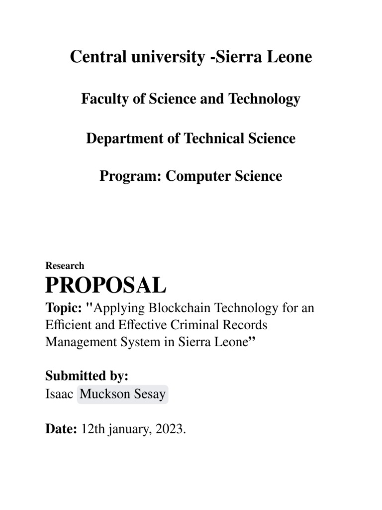 A Sample Research Proposal | PDF | Usability | Evaluation