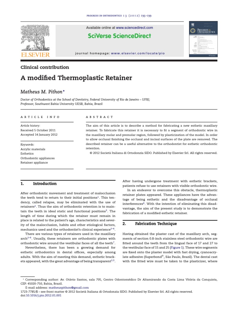 Placa de Acetato Bioart | PDF | Orthodontics | Dentistry Branches