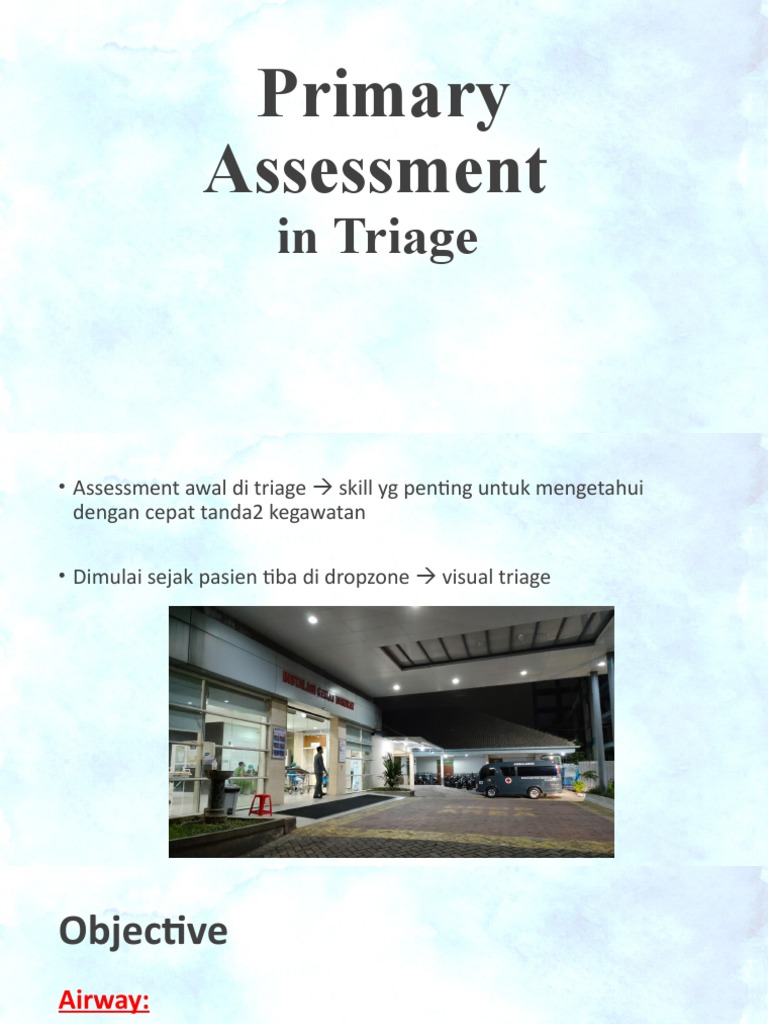 Triage 4 - Assessment Di Triage | PDF