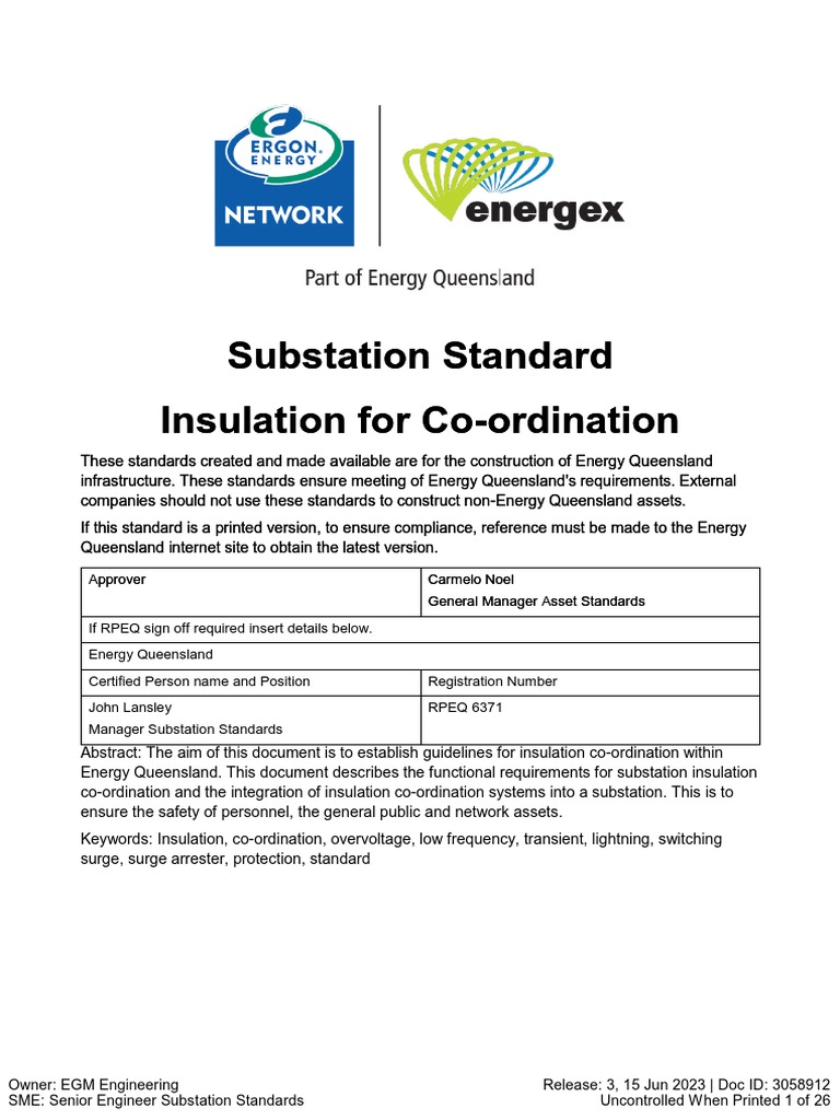 Insulation Co-ordination Standards Guide | PDF | Insulator (Electricity ...