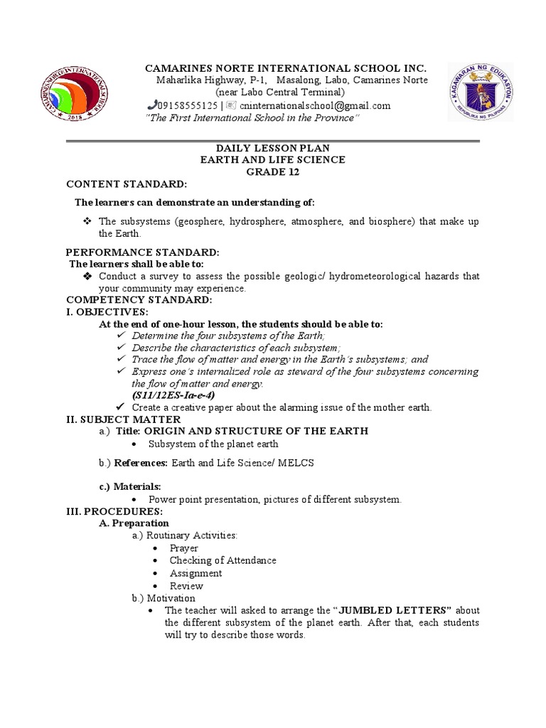 DLP Earth and Life Science Week 2 | PDF | Earth Sciences | Atmosphere