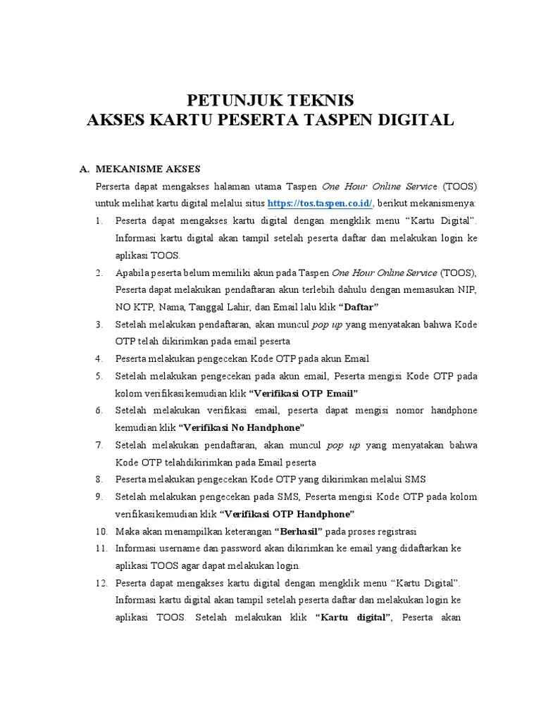 Juknis KPT Digital | PDF