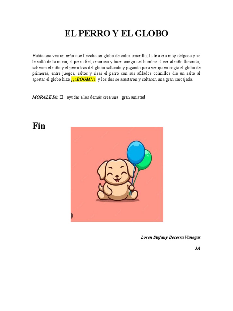 El Perro y El Globo | PDF