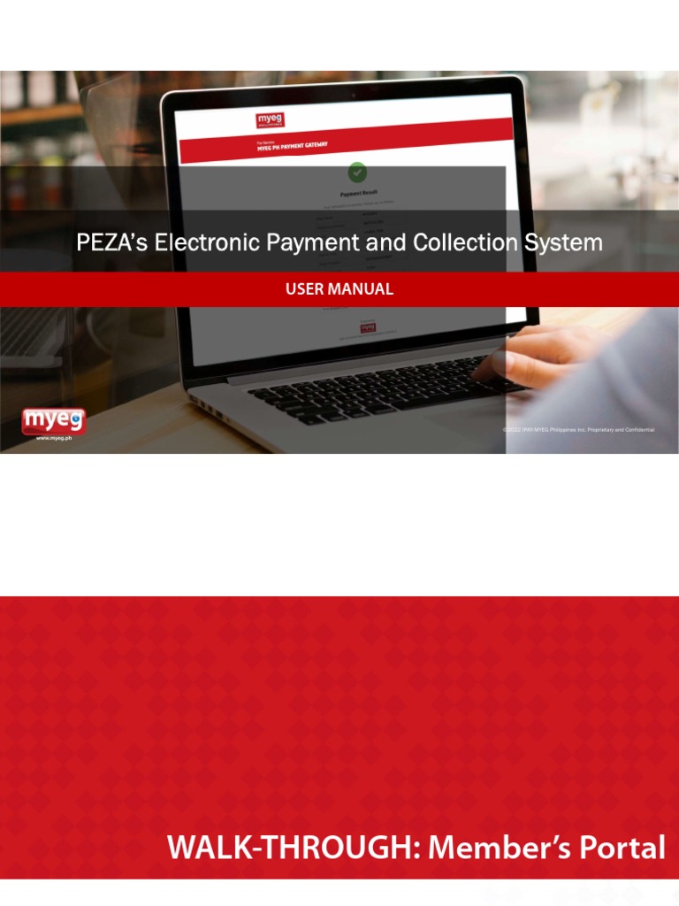 PEZA EPCS Client User Guide | Download Free PDF | Payments | Service Industries