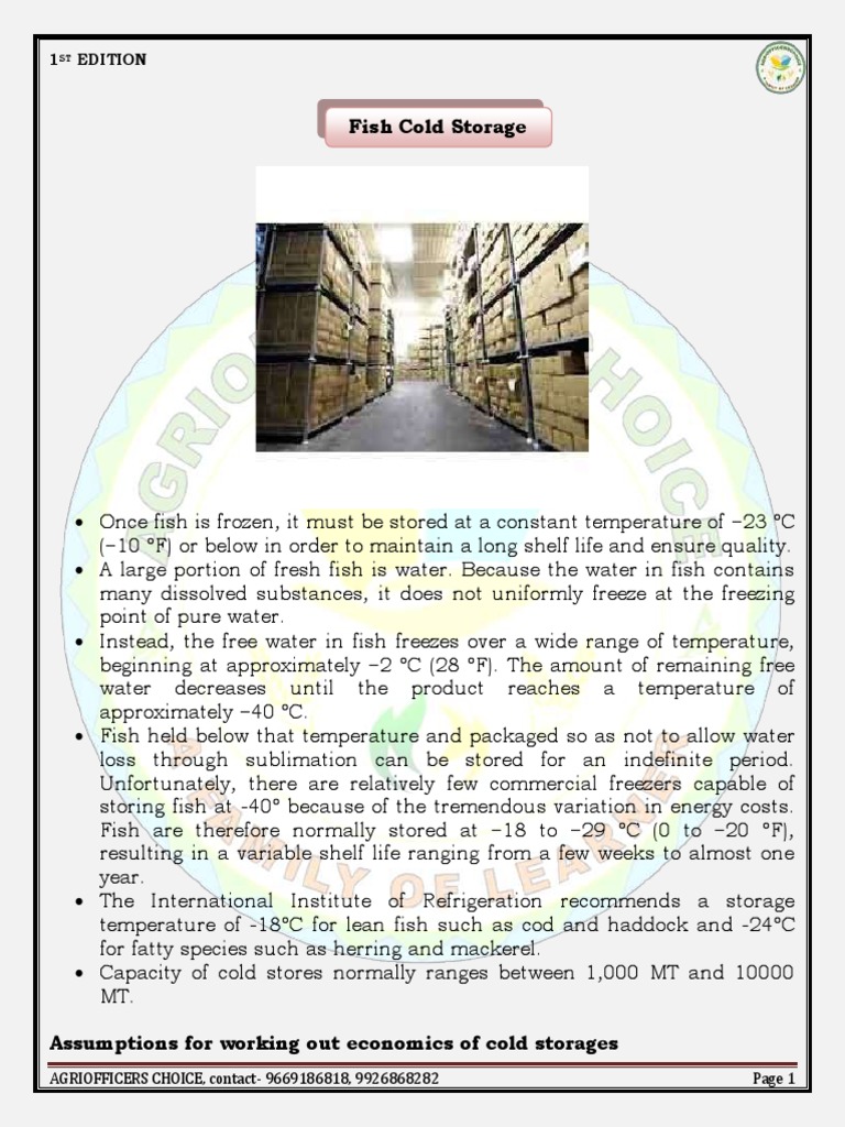 Fish Cold Storage - 8870850 | PDF