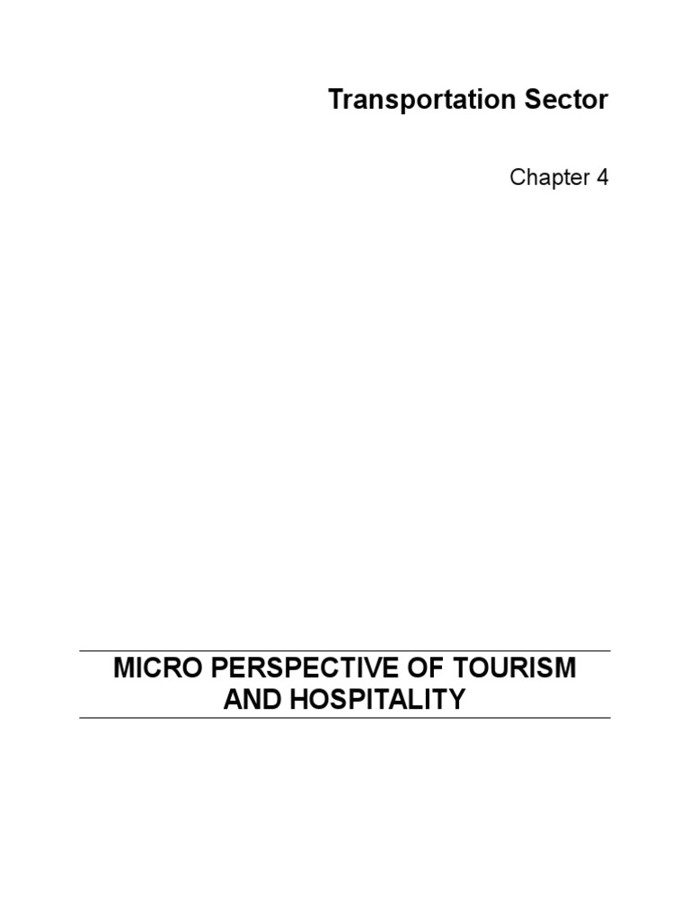 Chapter 4 Transportation Sector | PDF