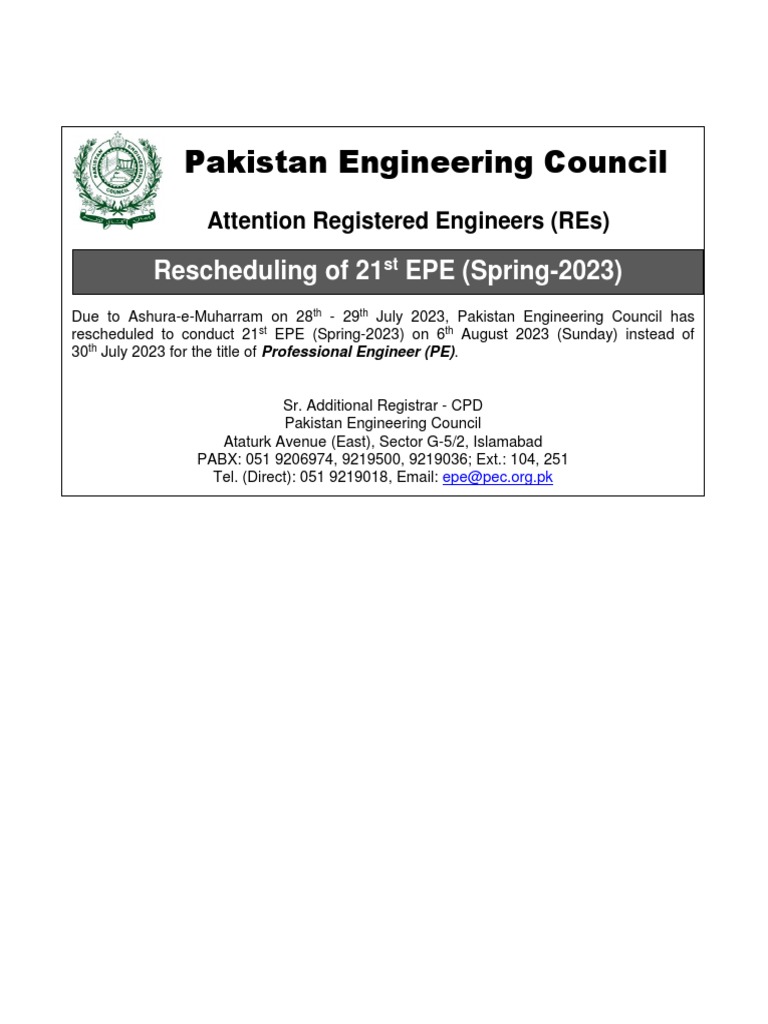 21st EPE Rescheduled to 6th Aug 2023 | PDF | Technology & Engineering