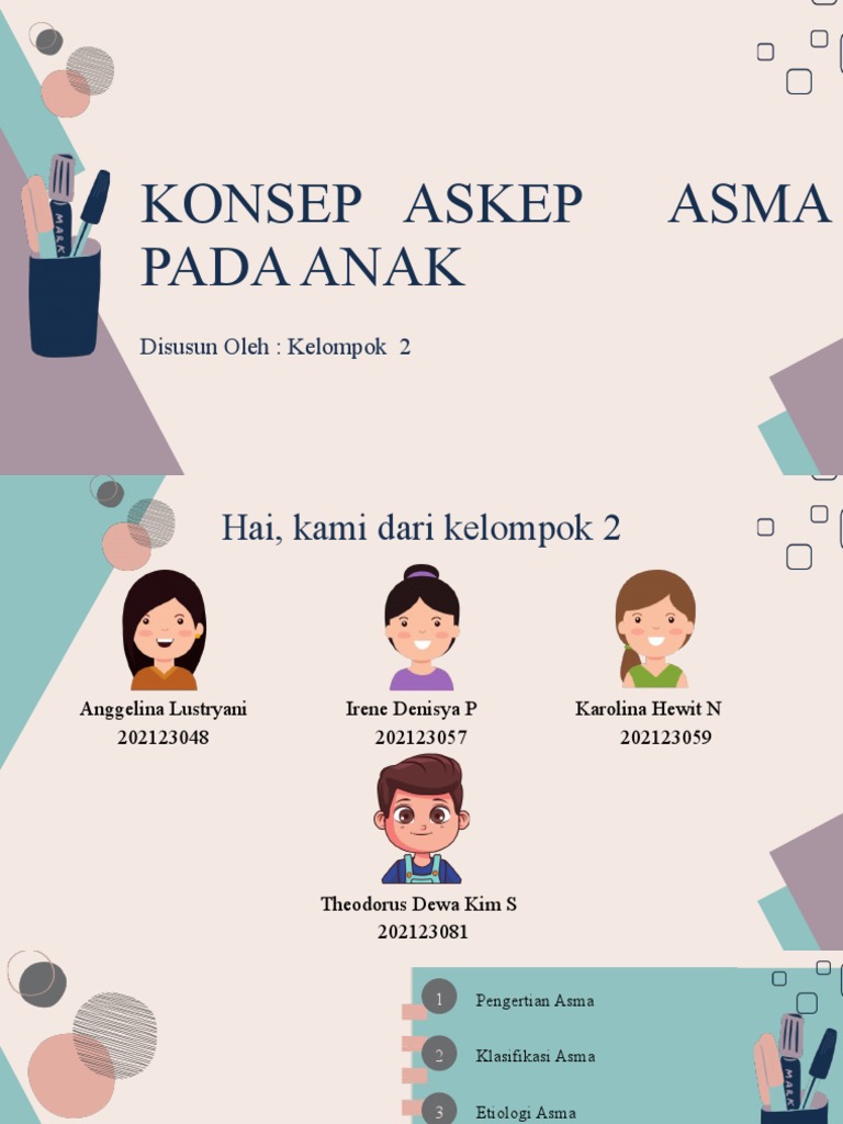Konsep Askep Asma Pada Anak Kelompok 2 | PDF | Sains & Matematika