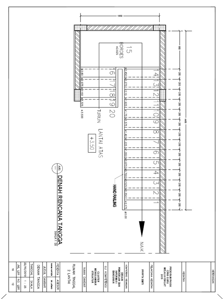 Gambar Denah Tangga Kayu | PDF