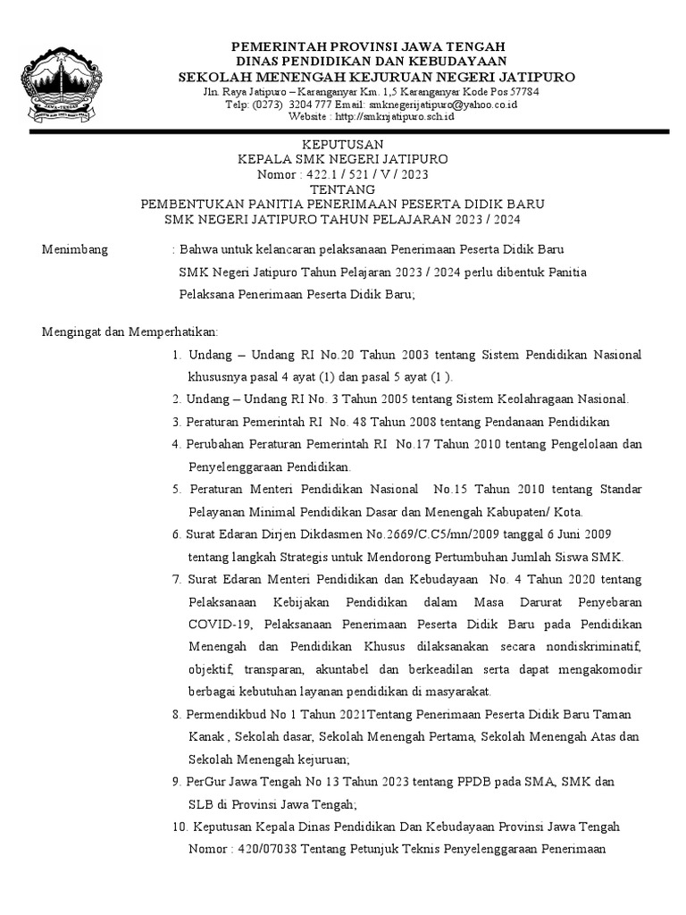 SK PPDB 2023-2024 | PDF