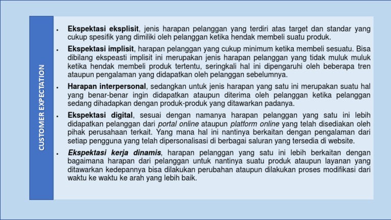 Pelayanan Publik-I Customer Expectation | PDF