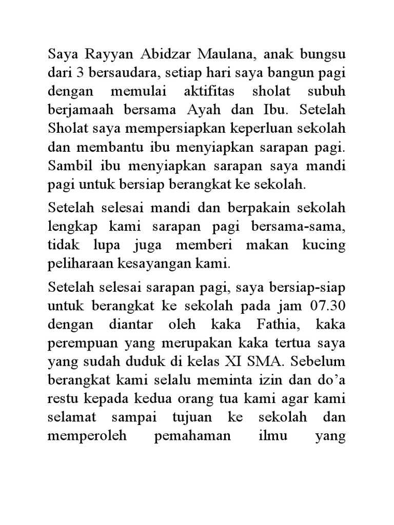 Contoh Cerita Hidup Rukun | PDF