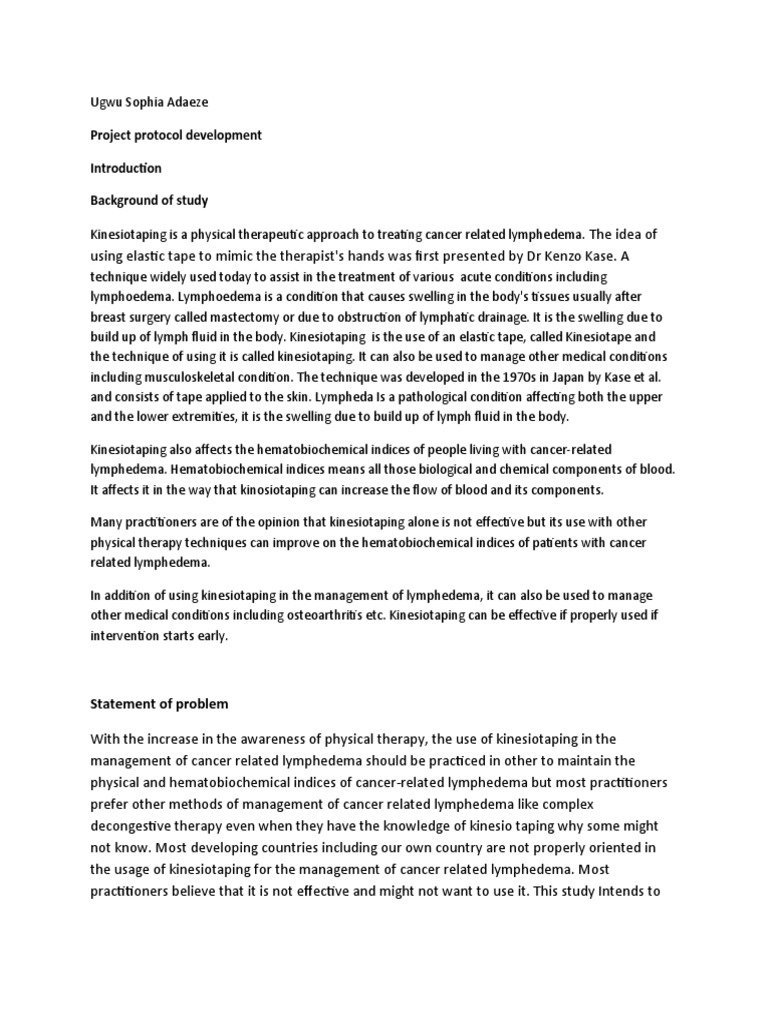Ugwu Sophia Adaeze Protocol Development | PDF Ugwu Sophia Adaeze Protocol Development | PDF