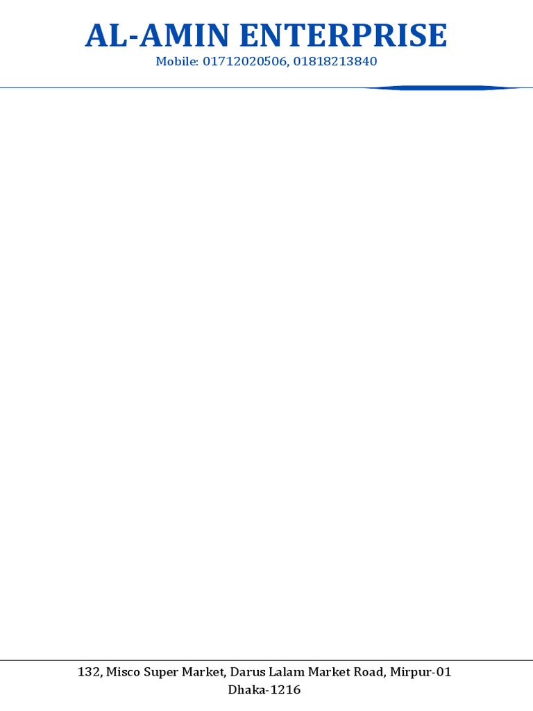 Business PAD A4 Sample | PDF | Service Industries