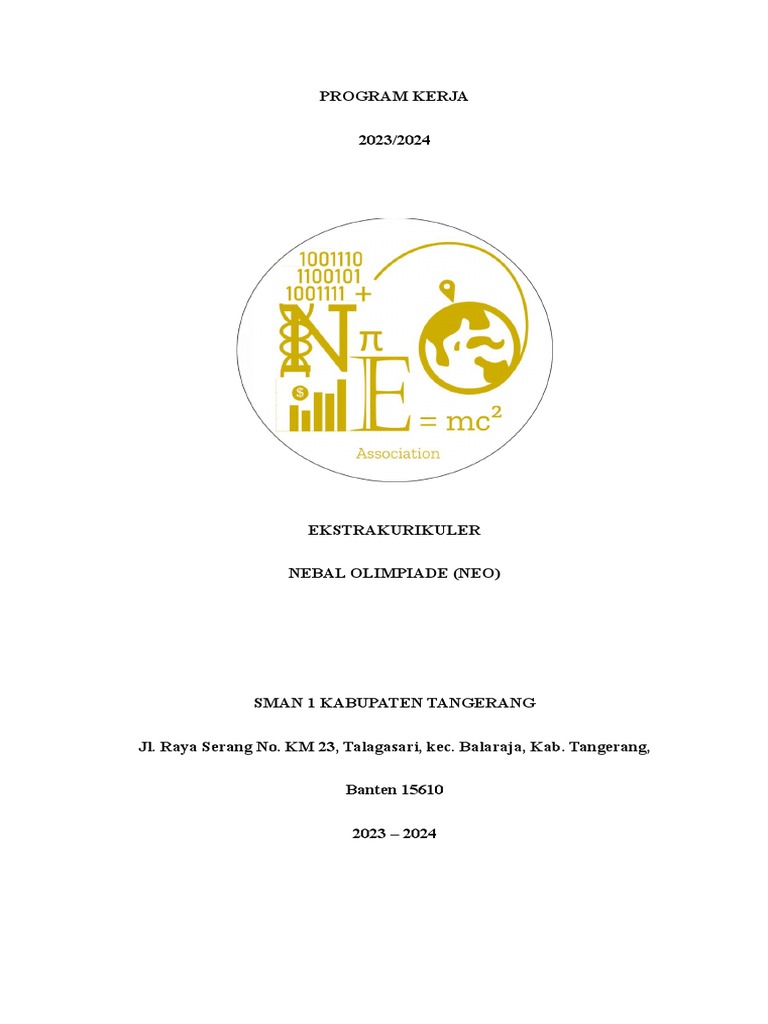 Contoh Proposal Ekskul OSN | PDF