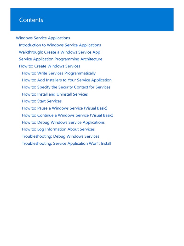 Windows Service Applications | PDF | Parameter (Computer Programming) | Windows Registry