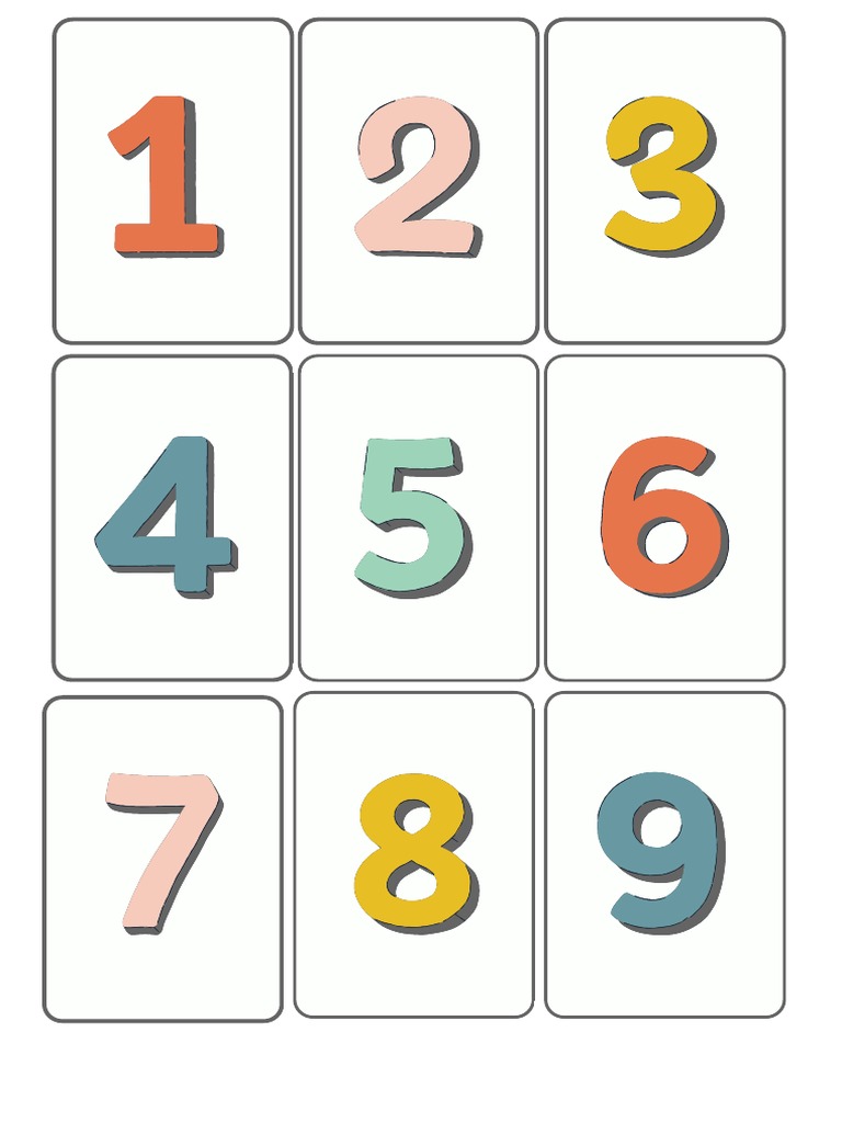 Numbers Card 1-20 | PDF