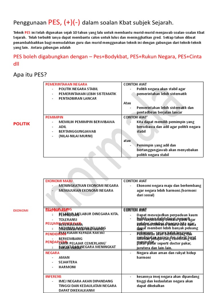 Penggunaan PES | PDF