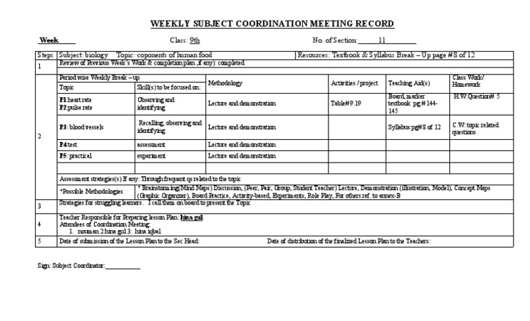 Coordination Pdf