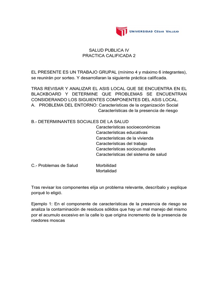 Practica 2. Salud IV 2023-2 | PDF