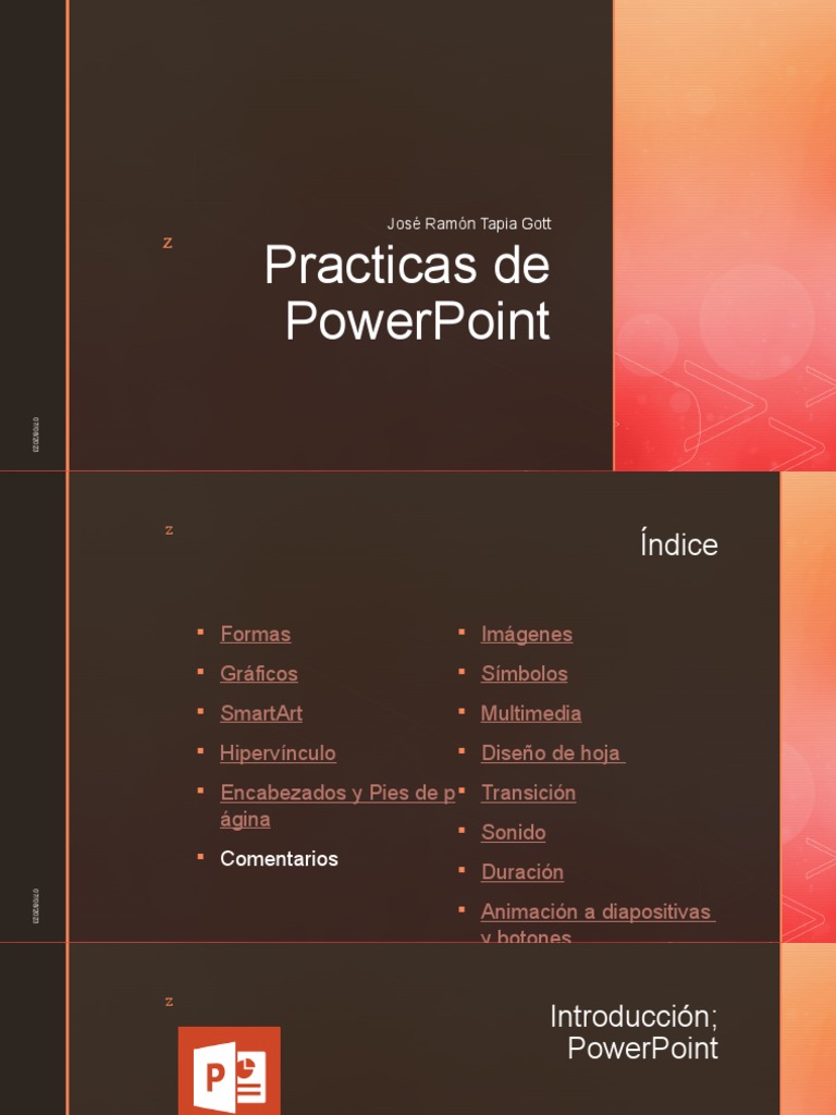 Practicas de PowerPoint | PDF | Microsoft PowerPoint | Software