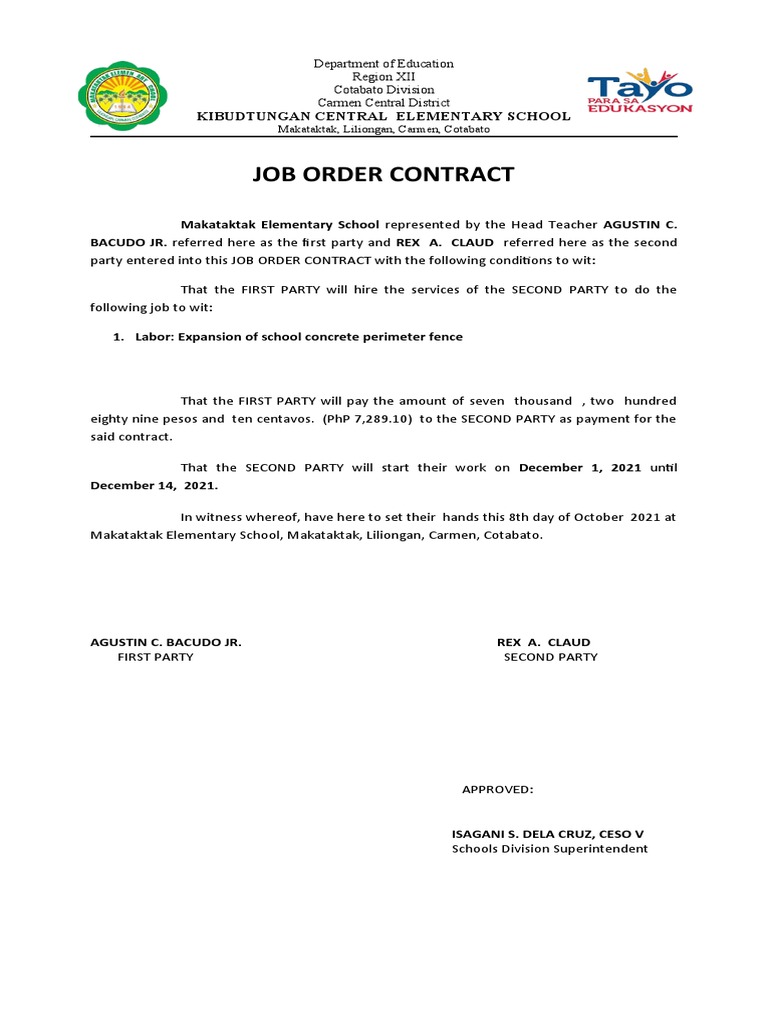 Job Order Contract Kces 2022 | PDF | Economies | Southeast Asia Job Order Contract Kces 2022 | PDF | Economies | Southeast Asia