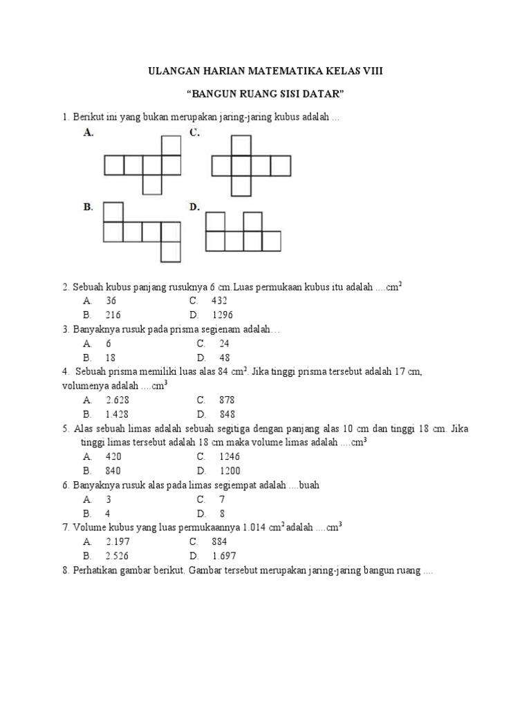 Tugas Math Ulangan Harian | PDF