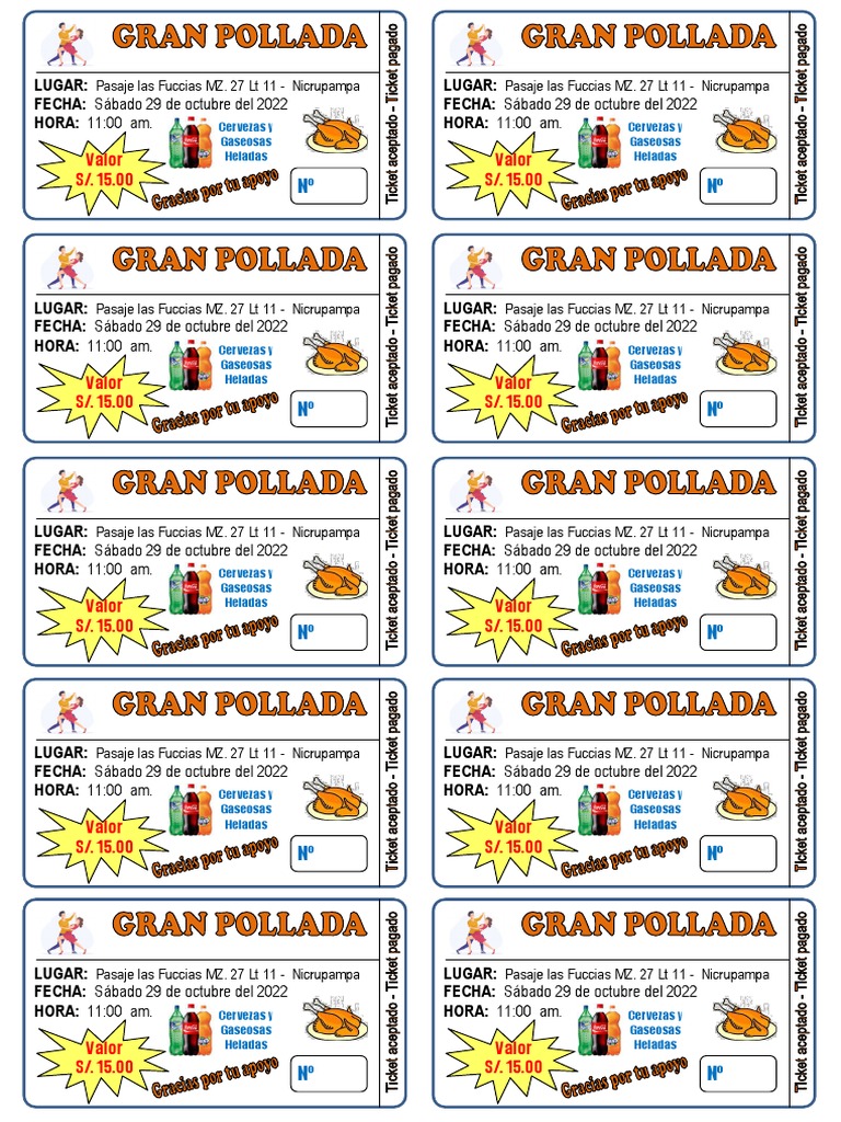 Ticket POLLADA | PDF