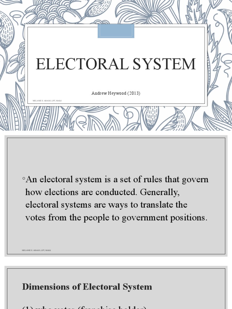Electoral System | PDF