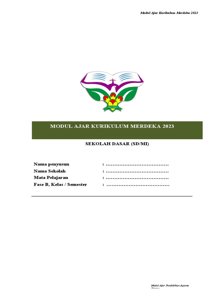 Template Modul Ajar PPG 2023-1 | PDF