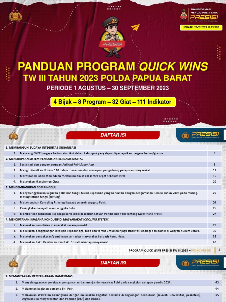 Panduan Quick Wins Tw. III | PDF