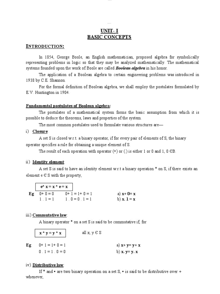 Ec3352 Digital System Design Unit1 | PDF