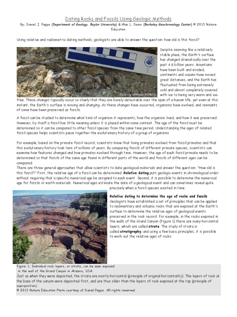 Dating Rocks and Fossils Using Geologic Methods | PDF | Isotope ...