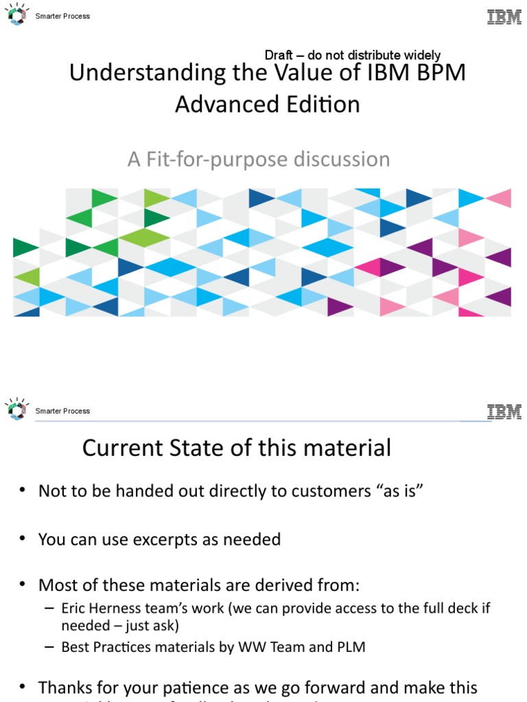 Value of BPM Advanced | PDF | Business Process Management | Databases