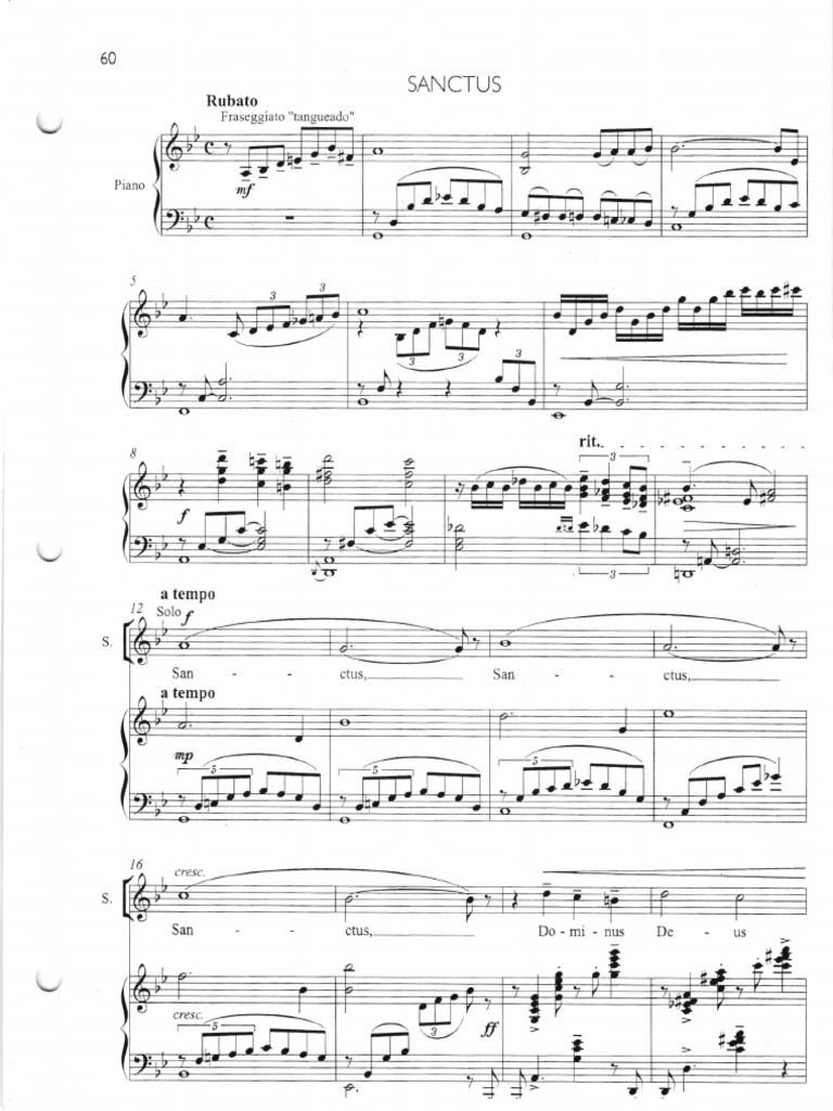 Sanctus Misa Tango | PDF