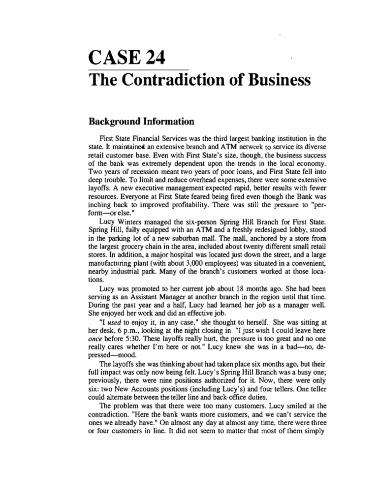 Case No. 24 | PDF | Banks | Retail