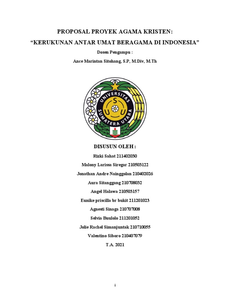 Proposal Project Agama Kelompok 5 | PDF | Karier & Perkembangan | Ilmu Sosial