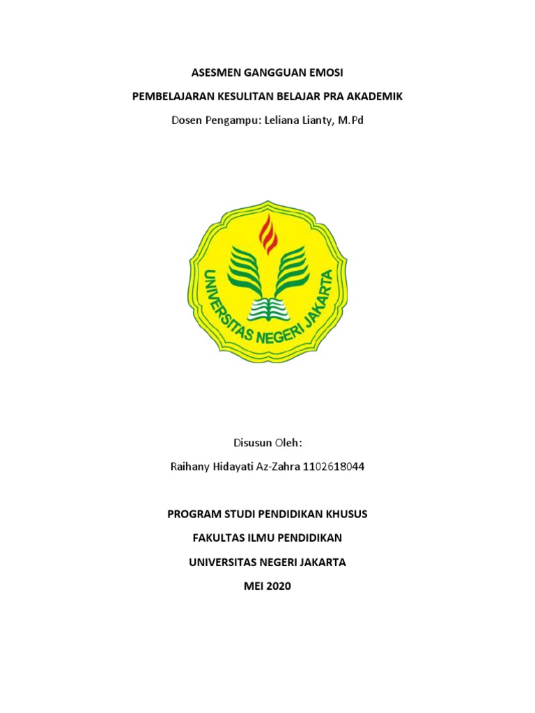 Asesmen Gangguan Emosi - Raihany H.A | PDF