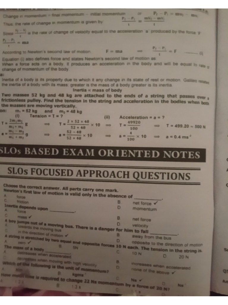 Physics Short Notes Class 9 | PDF