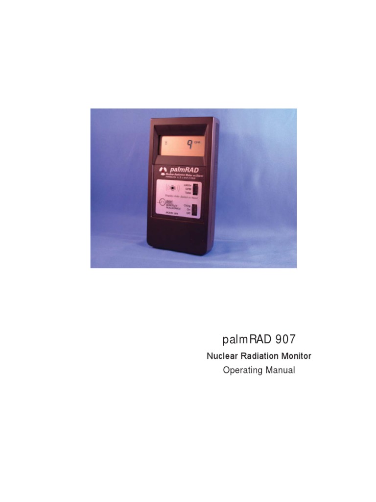 Model 907 Manual New1 | PDF | Gamma Ray | Atoms