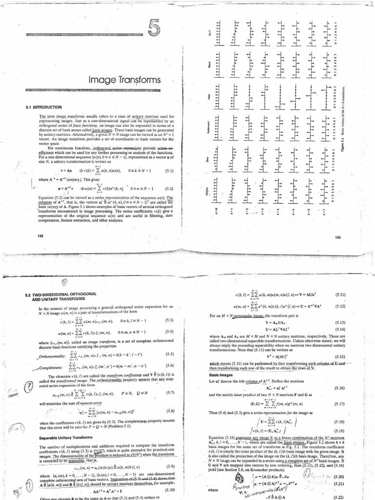 IMAGE TRANSFORMS - DFT | PDF