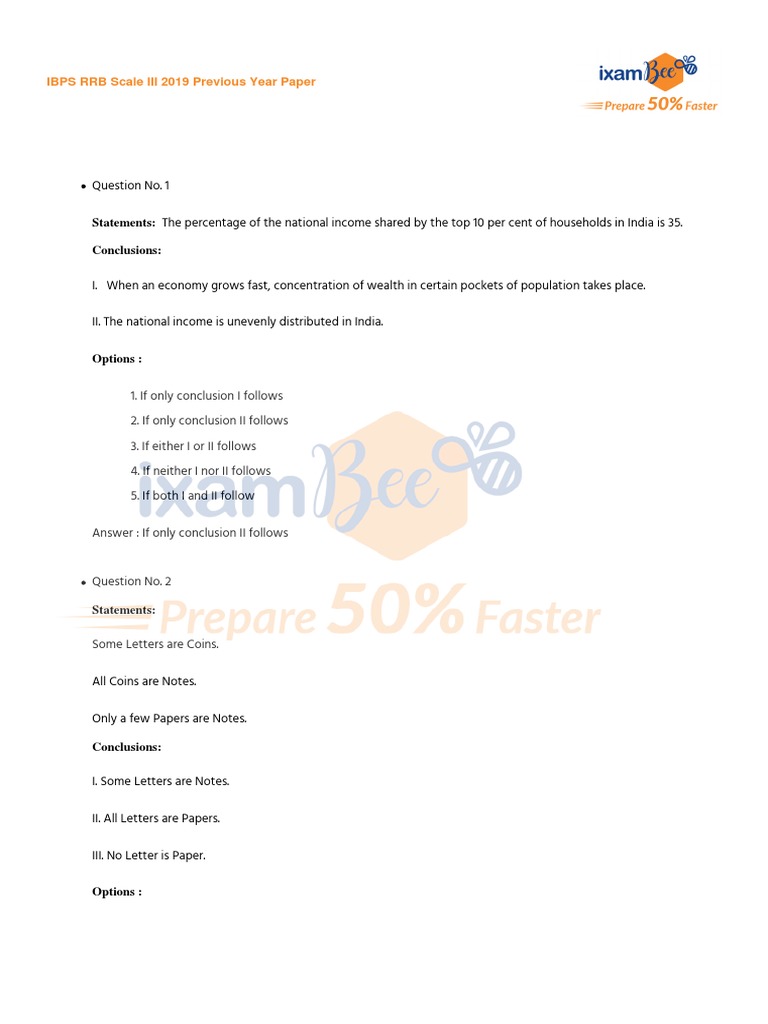 IBPS RRB Scale III Previous Year Paper | PDF | Air Pollution