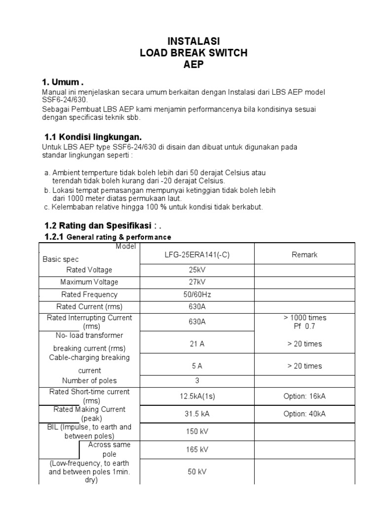 Instalasi LBS AEP-1 2017 08 03 | PDF