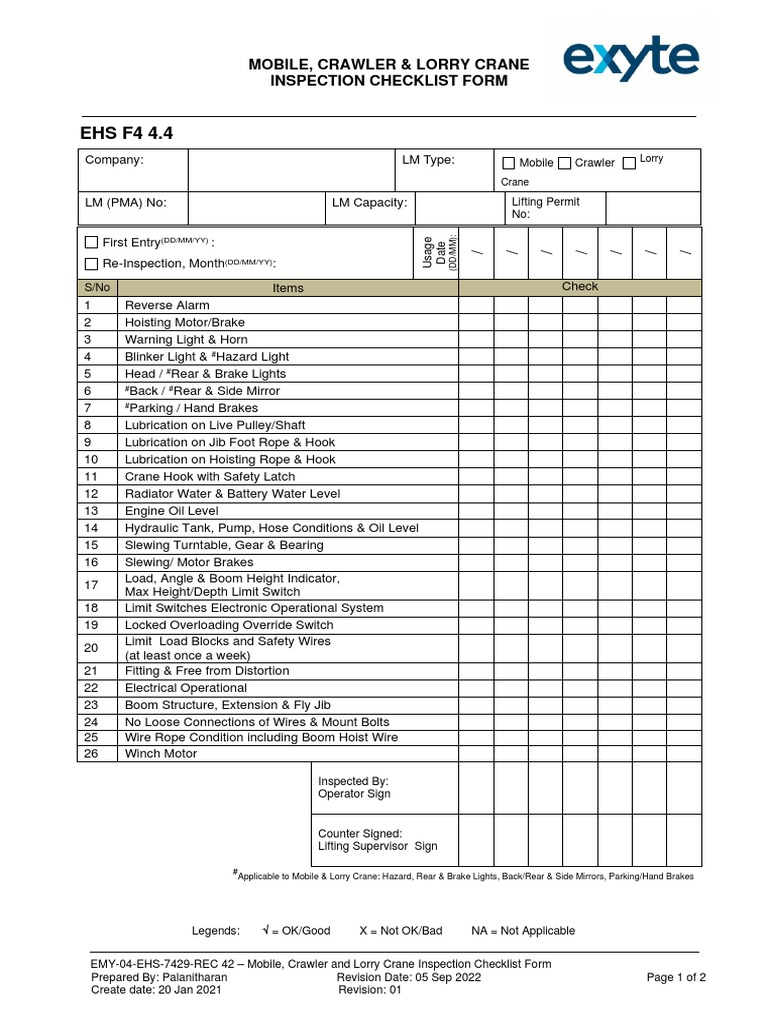 EMY-04-EHS-7429-REC 42 - Mobile, Crawler and Lorry Crane Inspection ...