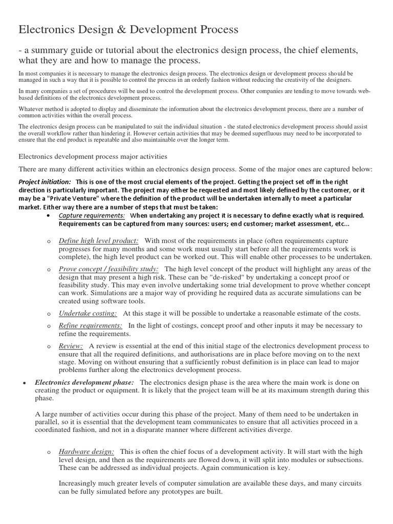 Hardware Development Process | PDF | Electronic Circuits | Spice